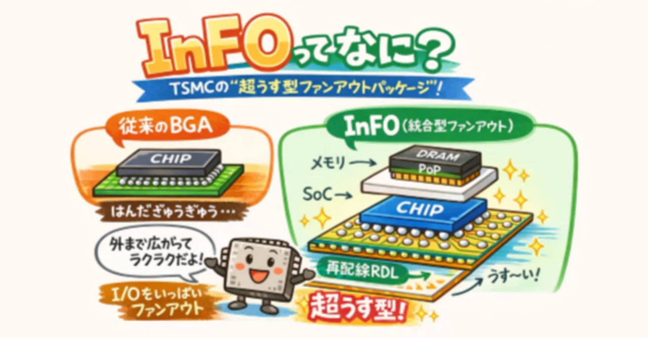 InFO(Integrated Fan-Out)ってなに？｜カラス