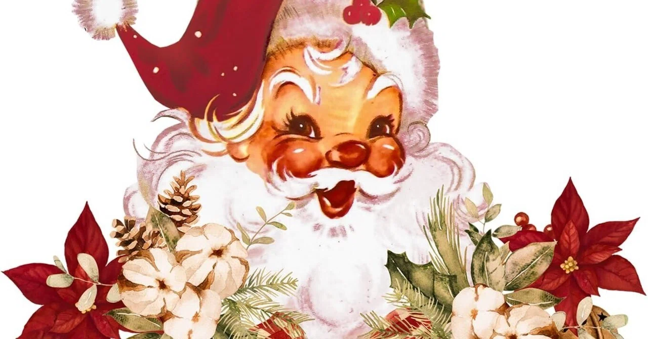 Vintage Santa Claus Wooden Welcome Sign｜Trend Pickz