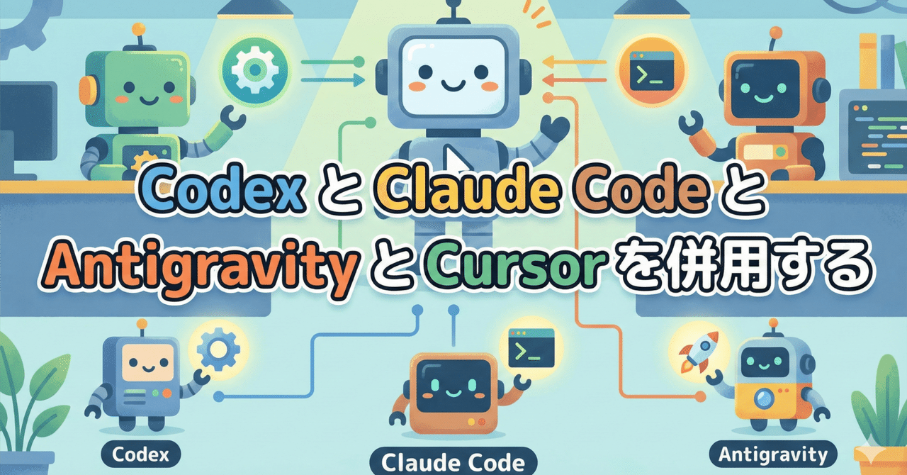 Codex と Claude Code と Antigravity と Cursor を併用する｜Ryo@VibeCoder