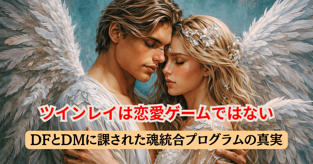 ツインレイは恋愛ゲームではない──DFとDMに課された魂統合プログラムの真実｜美月 麻梨愛