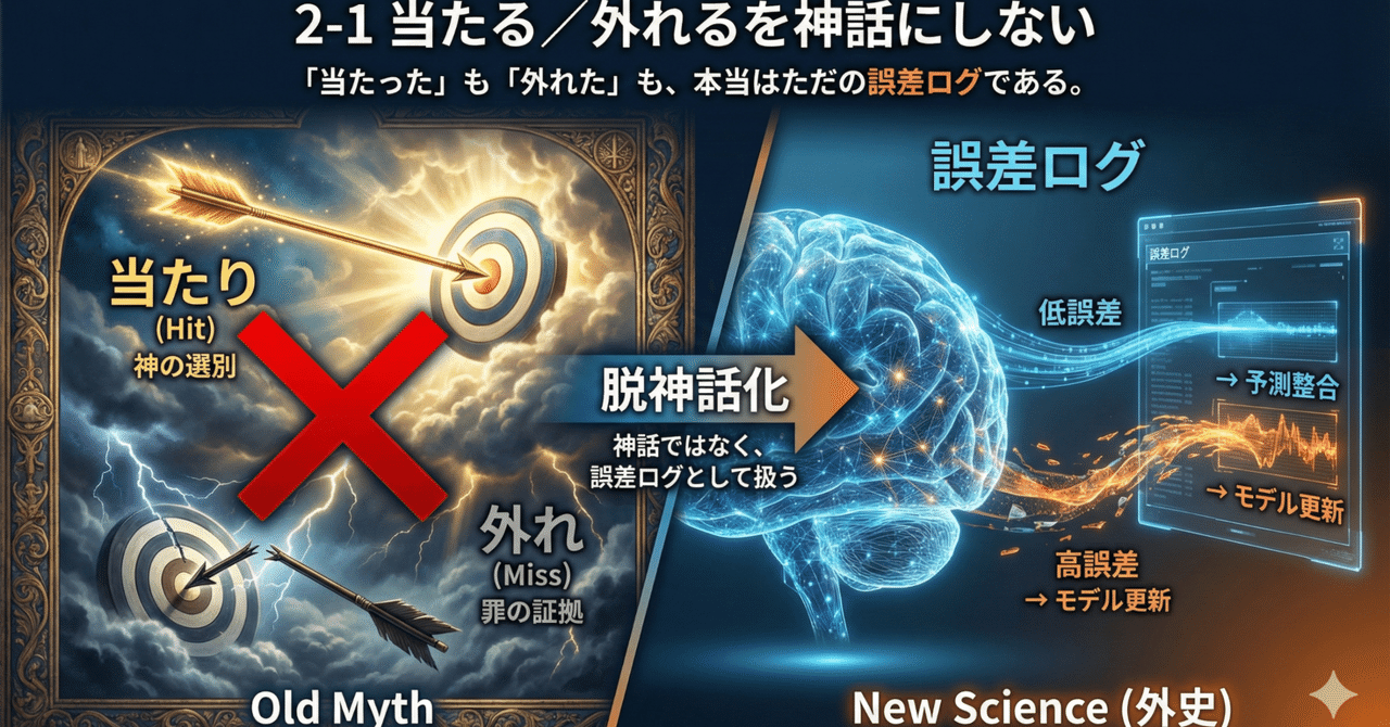 第二巻 誤差の知 — 予測は当てるためでなく、壊さぬため（知見2） 1 当たる／外れるを神話にしない｜梅田 悠史