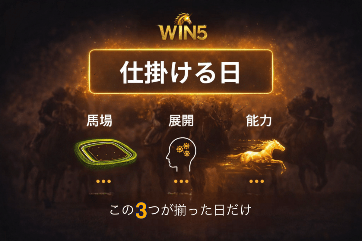 【WIN5思考法 #16】1億8000万的中ロジックで挑む“仕掛ける日”。WIN5予想12/27（土）｜タクミンチュWIN5だけを見ている人。