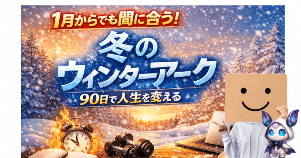 Re:40#23 | 【海外トレンド】ウィンターアークとは？冬3〜4ヶ月で人生を作り変えるプログラムまとめ｜いろ@Re:40 | AIと ...