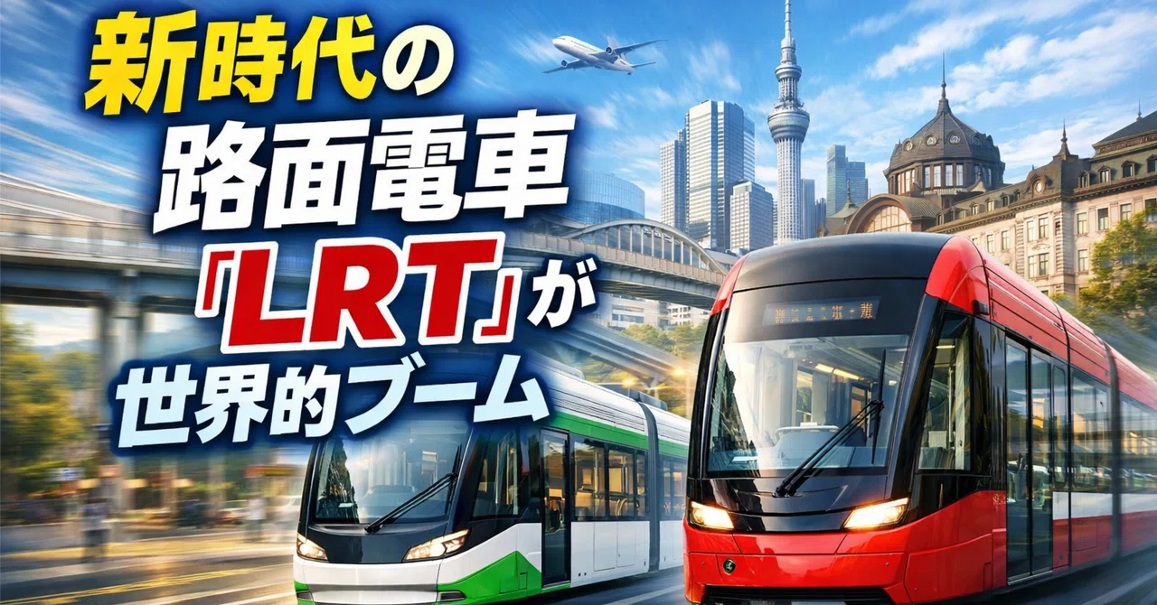 新時代の路面電車「LRT」が世界的ブームとなった理由｜MASAMI ENDO