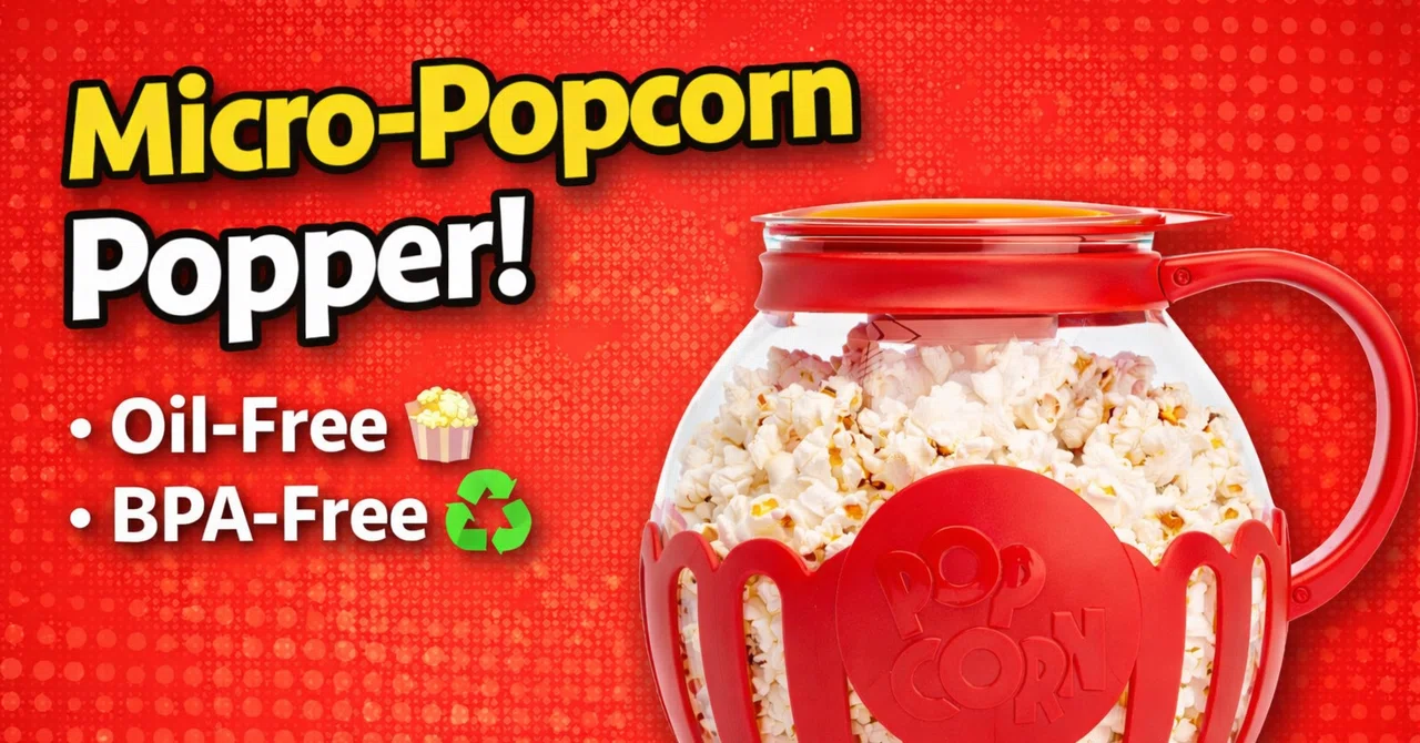Ecolution Micro-Pop Microwave Popcorn Popper｜Trend Pickz