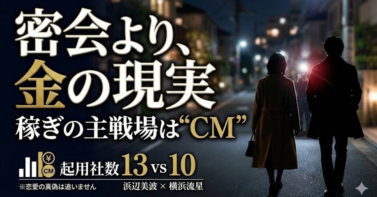 浜辺美波×横浜流星の“密会”より気になる、芸能界の「お金のリアル」｜あらた@話題アフィぺんぎん