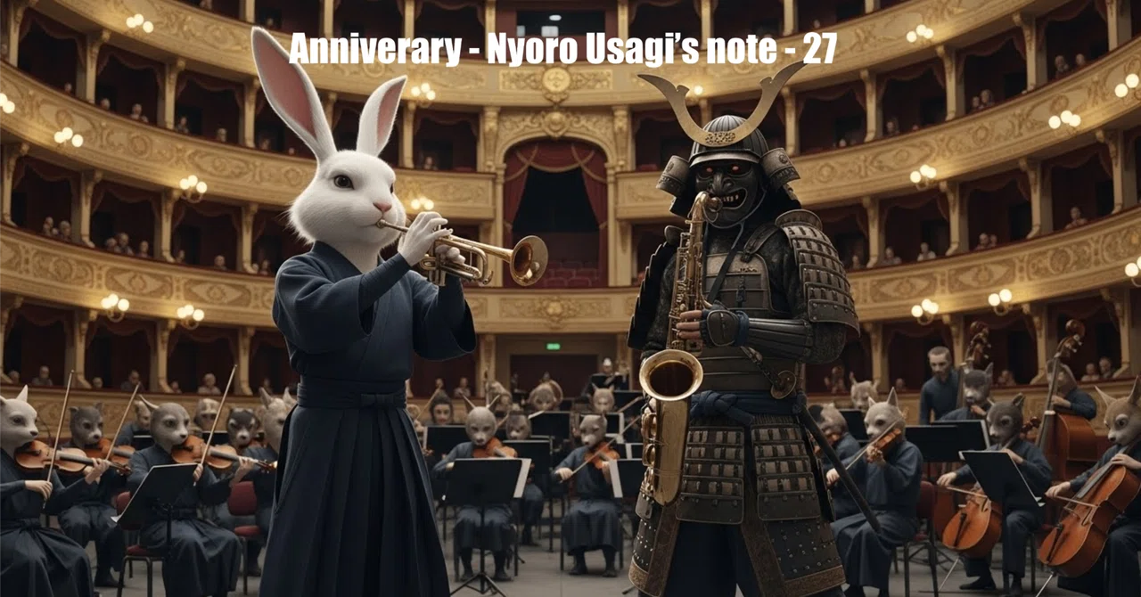 note1周年㉗‐変化で振り返る26｜禁断のニョロうさぎ