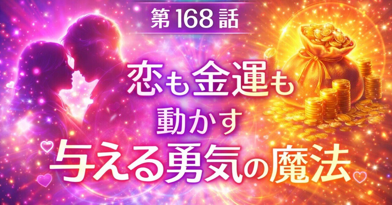 第168話 : 「“与える勇気”が恋もお金も動かすって気づいた日 」｜恋愛マスターゆかり🫶面白い程わかる
