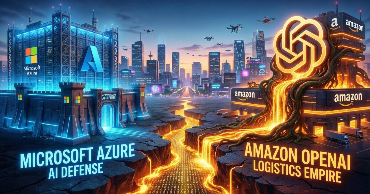 📈【2026年このチャンスを逃すな！第一章】Amazon×OpenAI連合が仕掛ける「1000億ドルの地殻変動」とは？シリコンバレー現地 ...