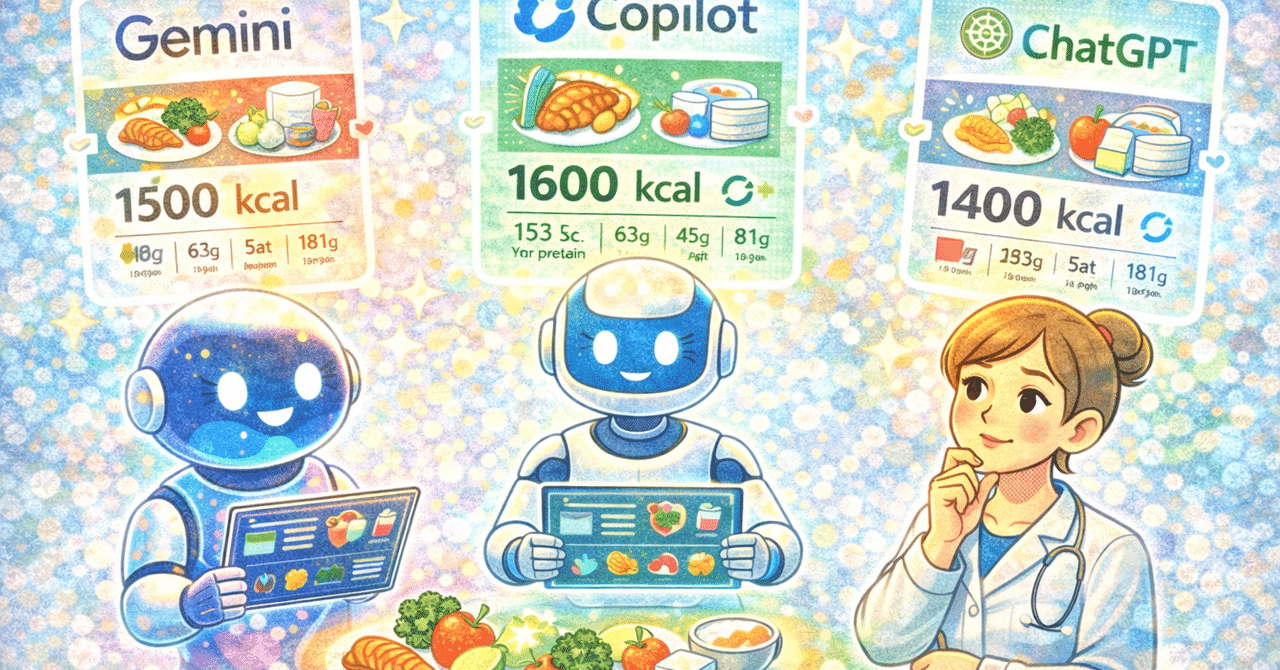 【論文要約】AIが作るダイエット食事メニューは本当に信頼できる？3つのAIを徹底比較！｜覆面さん