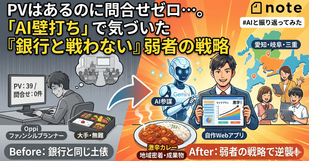 PVはあるのに問い合わせゼロ…。「AI壁打ち」で気づいた『銀行と戦わない』弱者の戦略で、2026年をスタートします！｜「SDGs金融教育 ...
