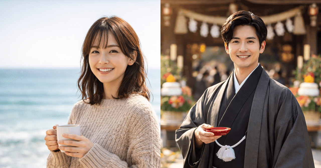 男性の元日｜ハゲテル・サングラス