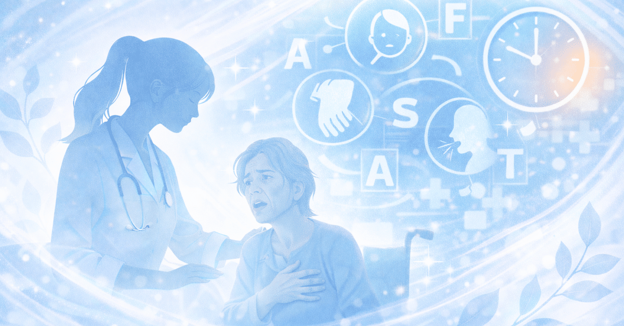 【国試・状況設定】脳梗塞/脳出血のFASTと観察：脳卒中疑いの初動が選べる｜精神科ナースFUMIのどん底日和