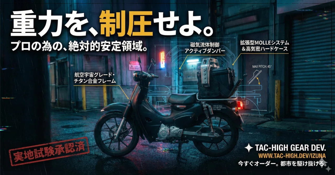 【THGD】重力制御の極北。タクティカル出前機「THGD-01 IZUNA」実地投入報告【妄想商品企画】｜タケ Food Delivery ...