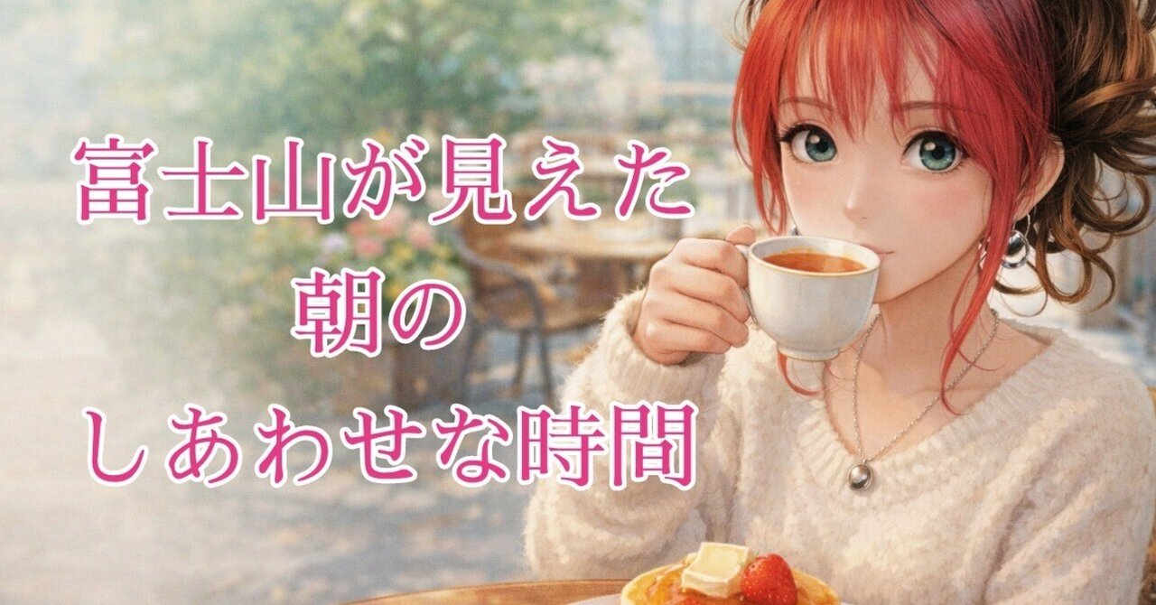 【80】富士山が見えた朝の、しあわせな時間🗻｜🕊‎桜庭 優凛🌸(sakuraba yuuri)