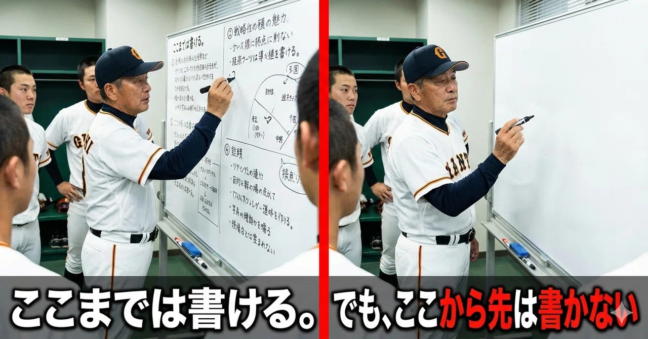 ここまでは書ける。でも、ここから先は書かない｜GrowBall｜中学野球育成アドバイザー