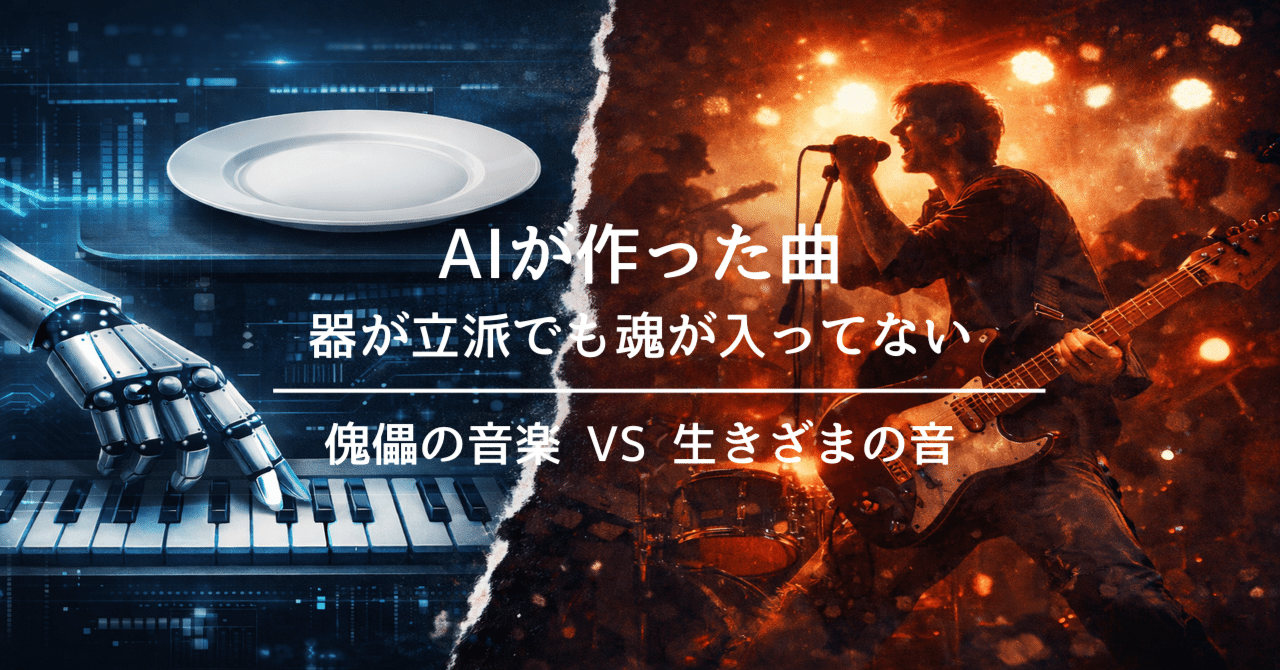 AI音楽は完璧だ。でも魂がない。バンドマンがそれでもAIを使う理由｜CHÄNK49BALL≒のうじるぺぺろんちいの