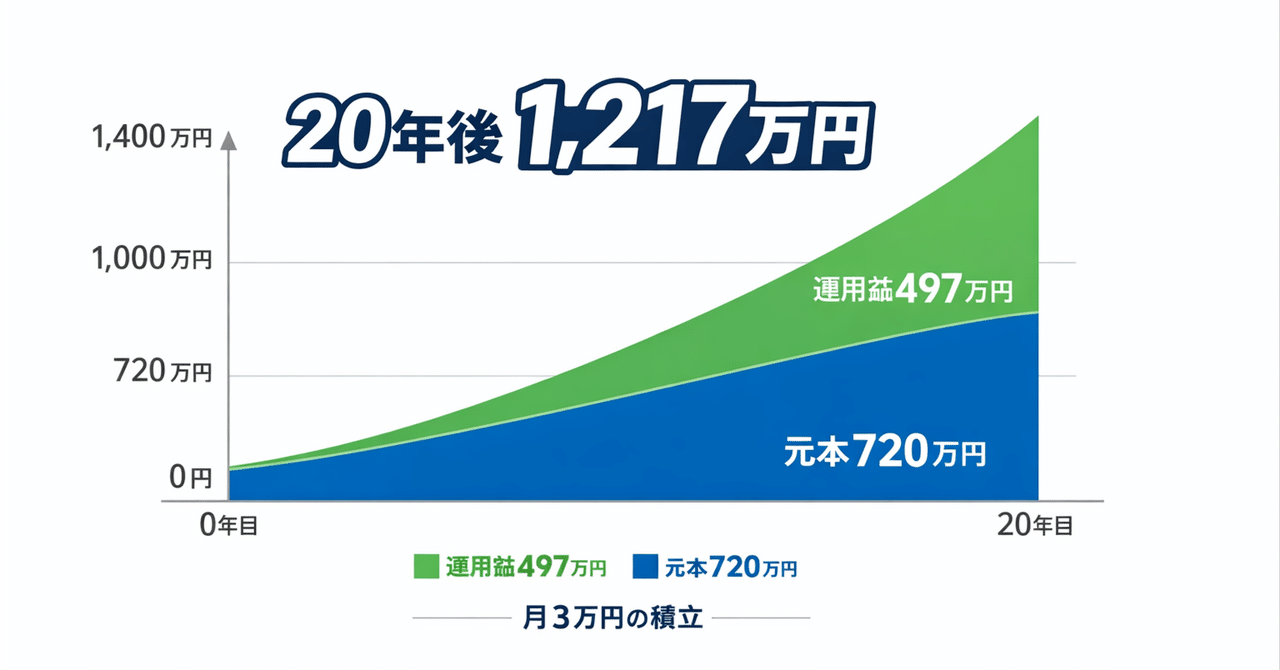 新NISA3年目の2026年|月3万円で20年後1,217万円作る完全ガイド｜K!