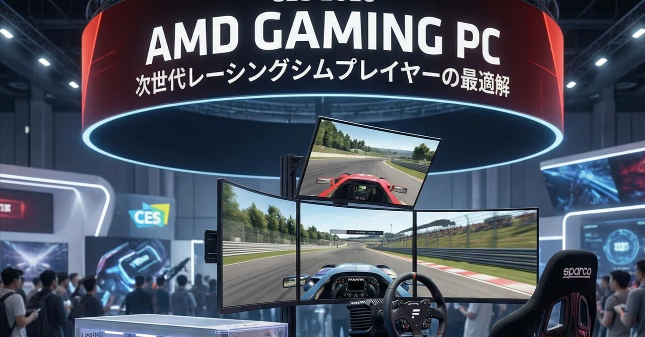 CES 2026で見えた次世代AMDゲーミングPC構成 ―レーシングシムプレイヤーの最適解―｜Gyamon360