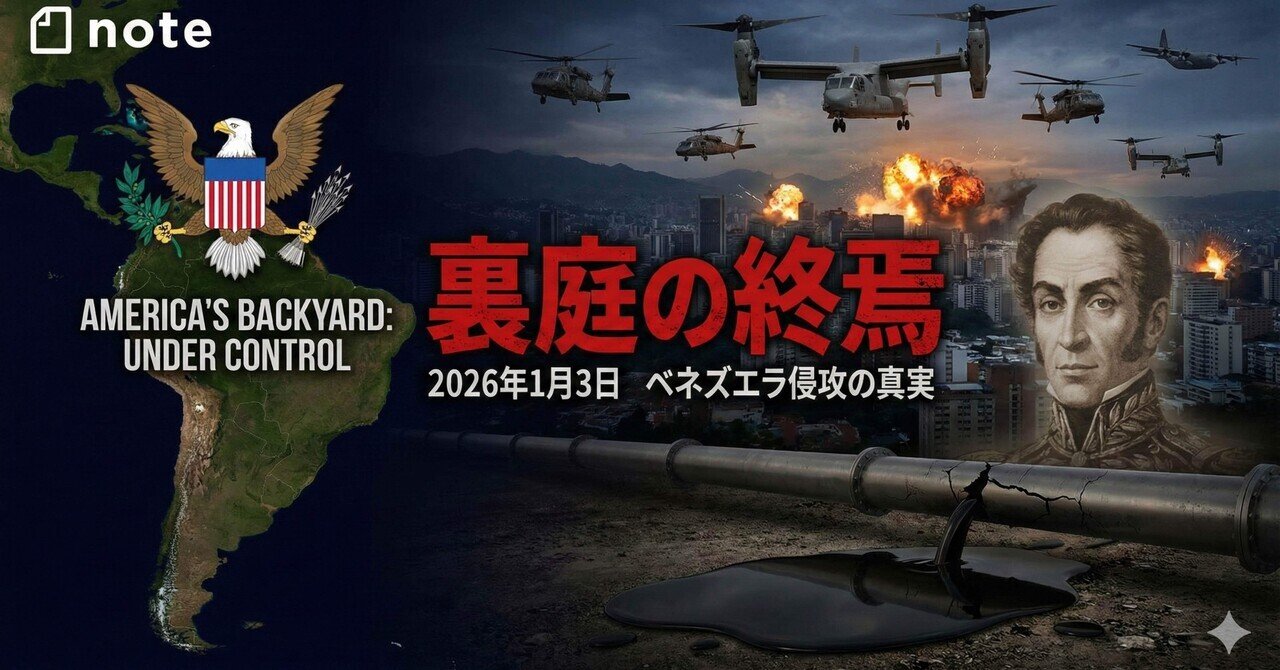 「裏庭」の終焉：2026年1月3日、ベネズエラ侵攻が暴いた大国の論理と100年の愛憎｜yuichi