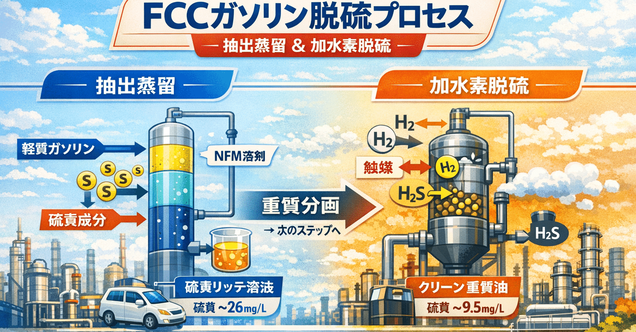 【American Chemical Society】FCCガソリン脱硫の最前線｜抽出蒸留×加水素脱硫のハイブリッド技術｜DailyNews