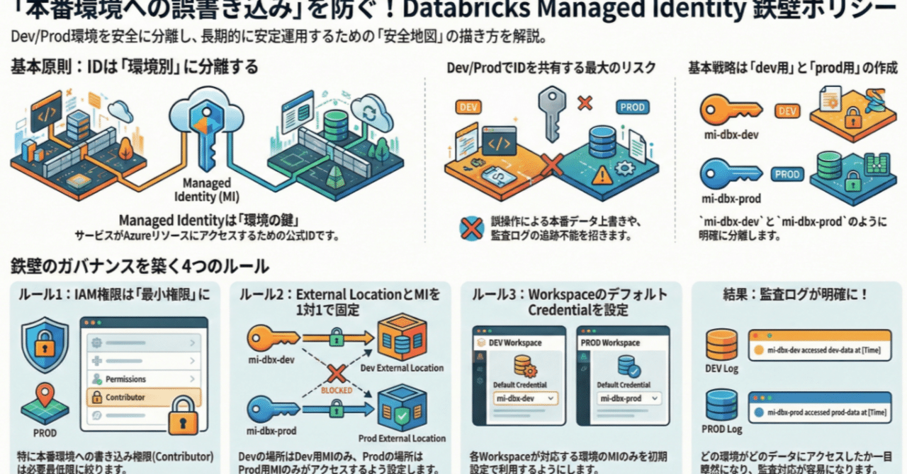 Azure × Databricks Managed Identityポリシーとは？｜Mellow Launch