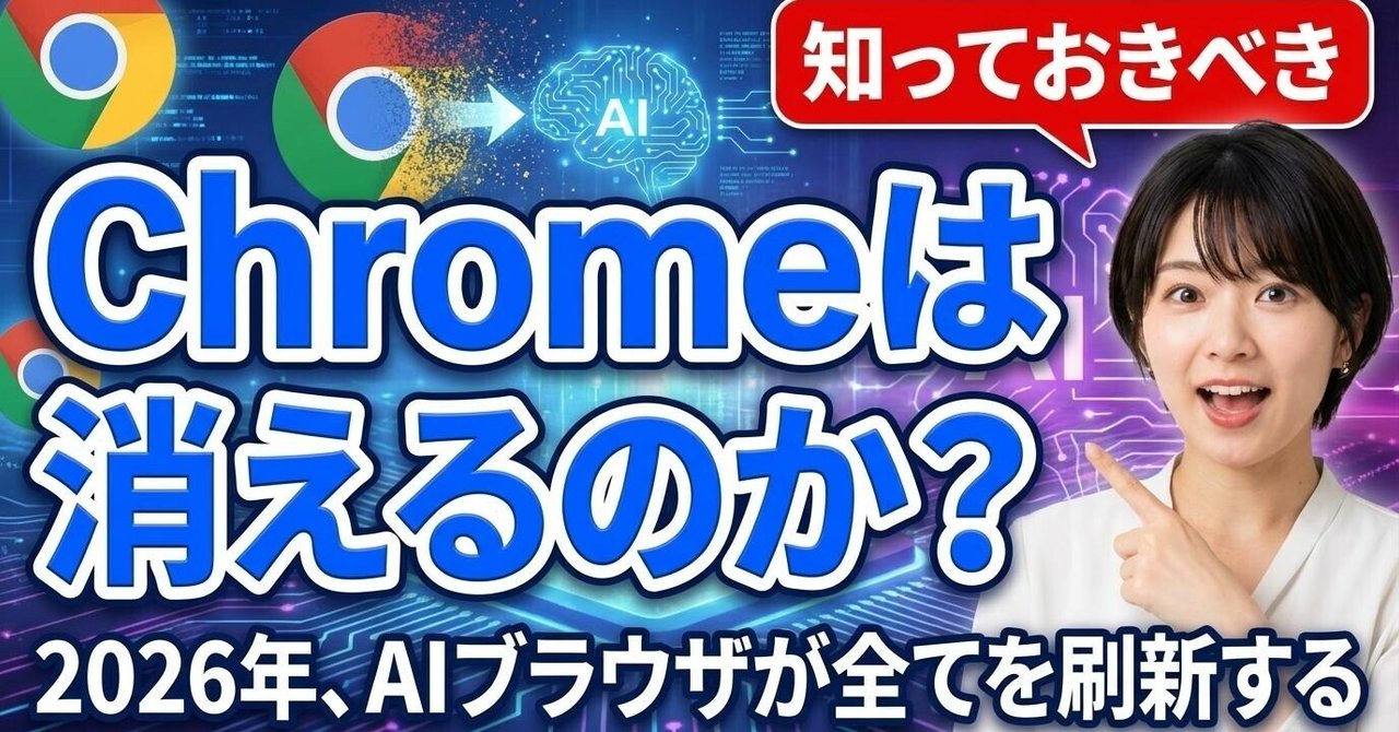 2026年、AIブラウザが再注目されるタイミングが来る話｜Fujin