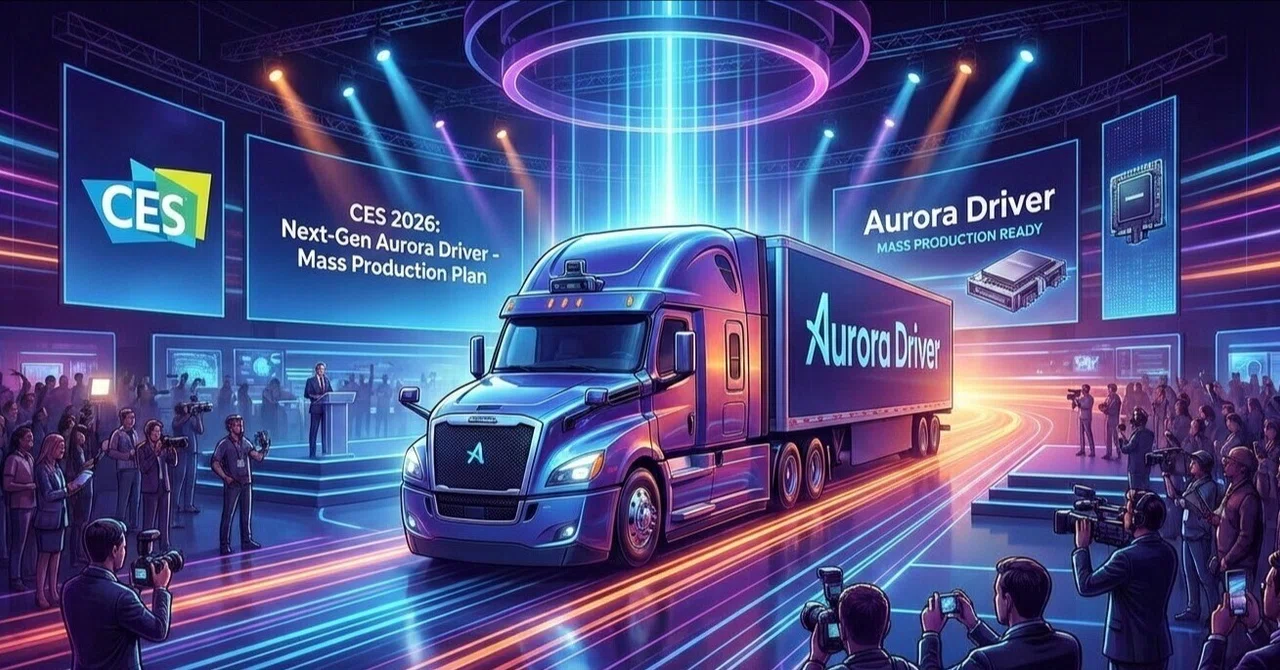 Aurora Innovation、CES2026で次世代「Aurora Driver」ハード量産計画を発表｜Synular