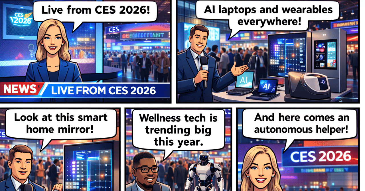 🧠 【Engadget】CES 2026で最も注目された新技術15＋α（Engadgetまとめ）｜DailyNews