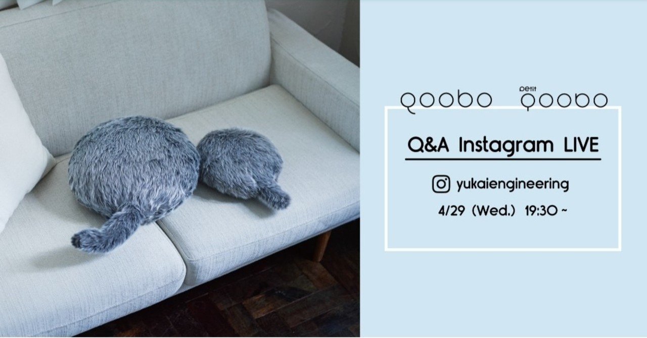 Qoobo Q&A InstagramLIVEが可愛い過ぎたお話し｜藤田なつみ