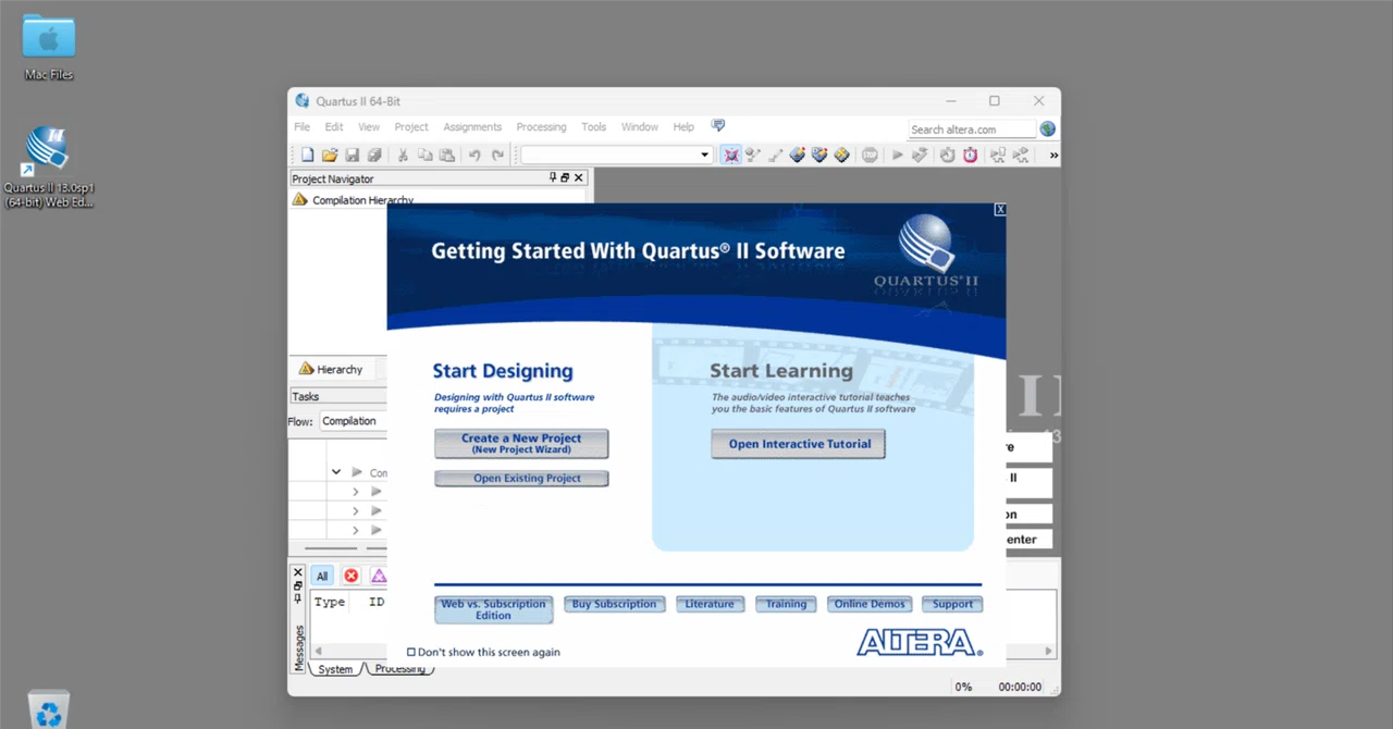 M1 MacBook で Quartus II 13.0SP1 を使う｜ushicow
