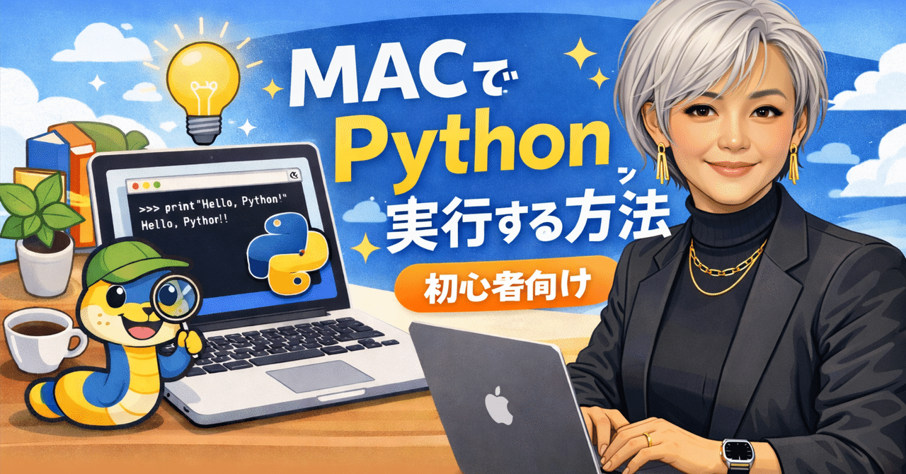 MacでPythonを実行する方法（初心者向け）｜あいび〜
