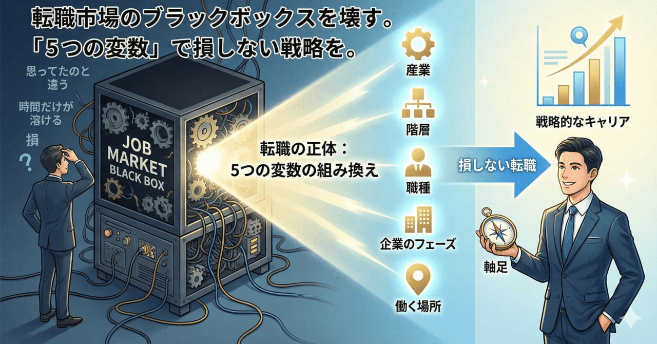 転職市場のブラックボックスを壊す。「5つの変数」｜r_u_inf
