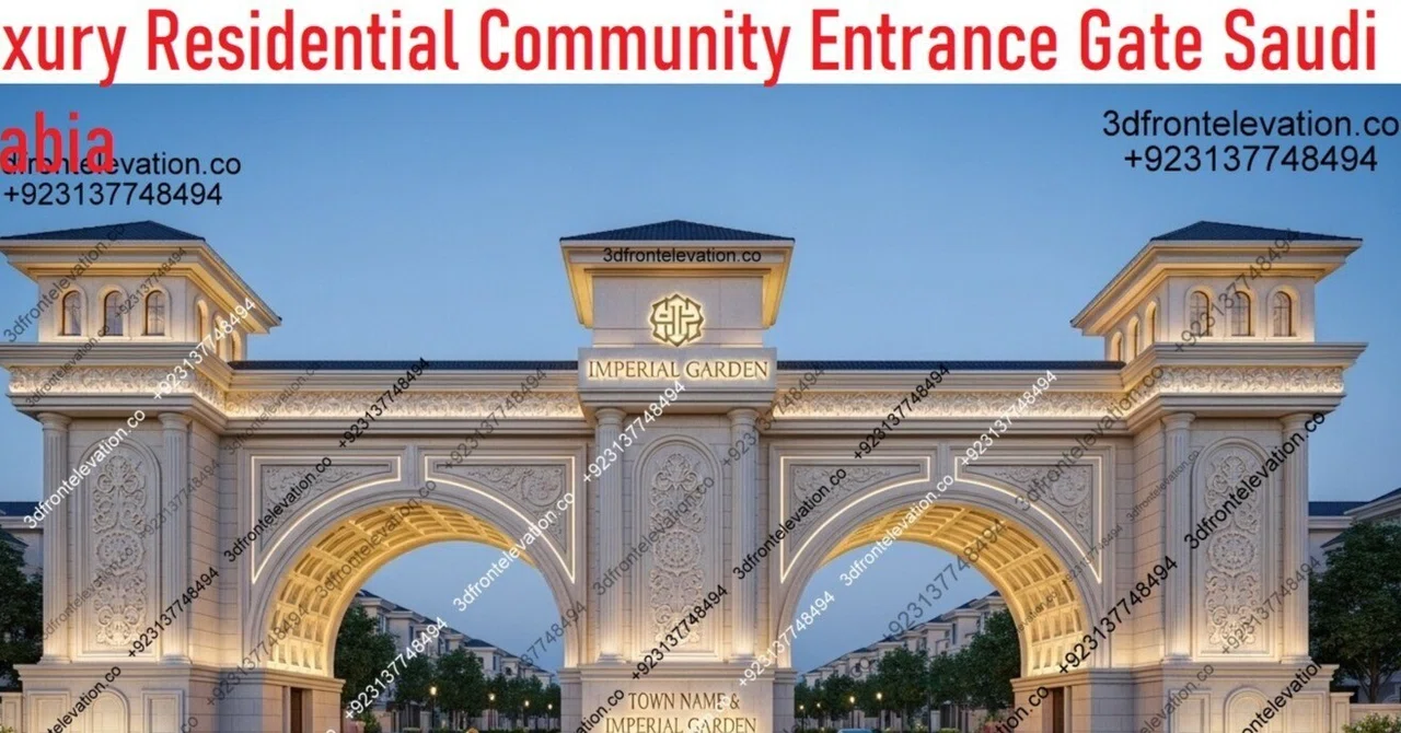 Residential Community Entrance Gate Classical vs Modern Society Gate ...