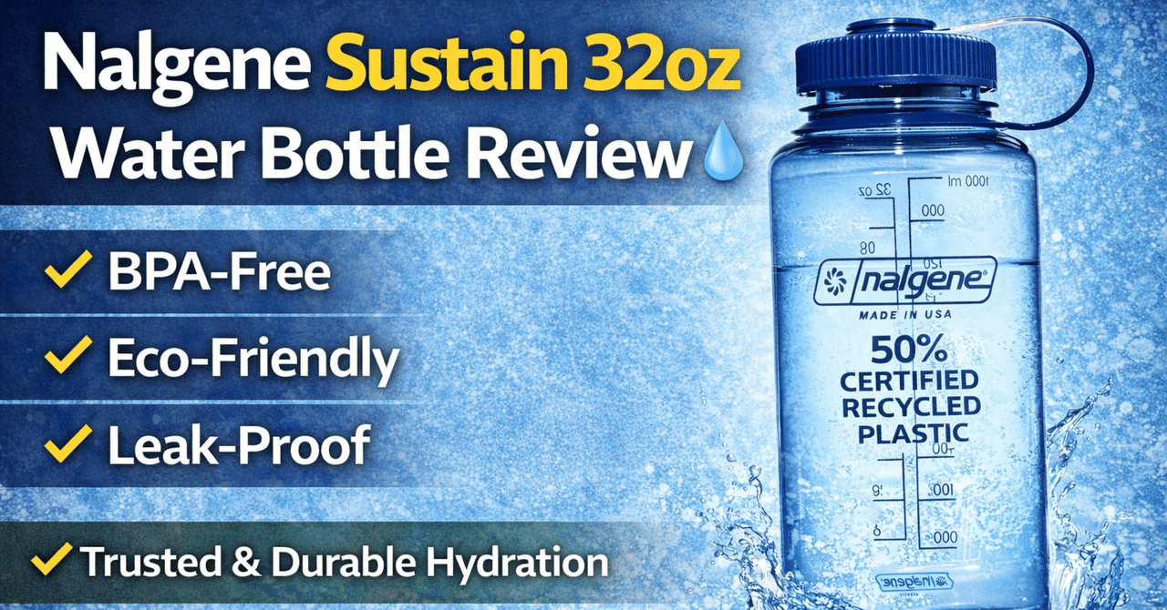 Nalgene Sustain 32oz Water Bottle Review｜Trend Pickz
