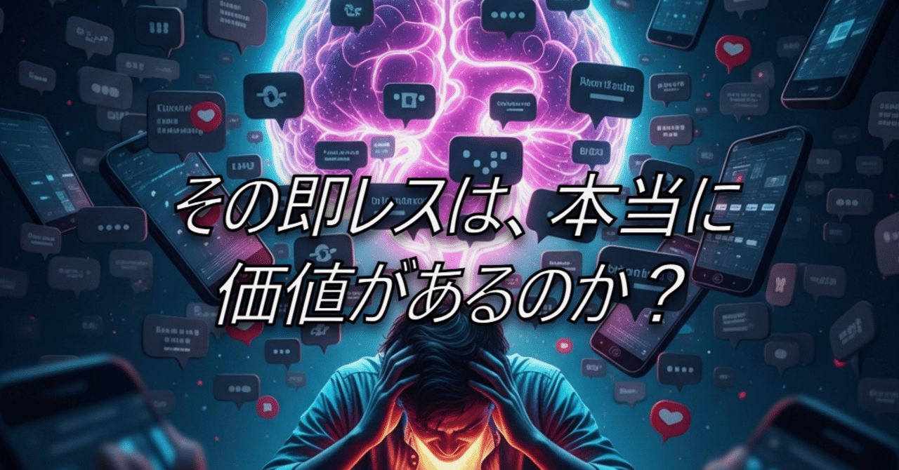 【脱・即レス中毒】「仕事が早い」と言われる人ほど、あえて返信を遅らせる理由｜TOSHI@40代総合商社管理職
