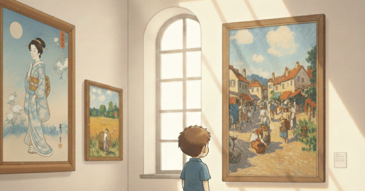 🧩 テルくんの光ミュージアム探検記41「つかれる絵、つかれない絵」｜Kazu-KazuKazu