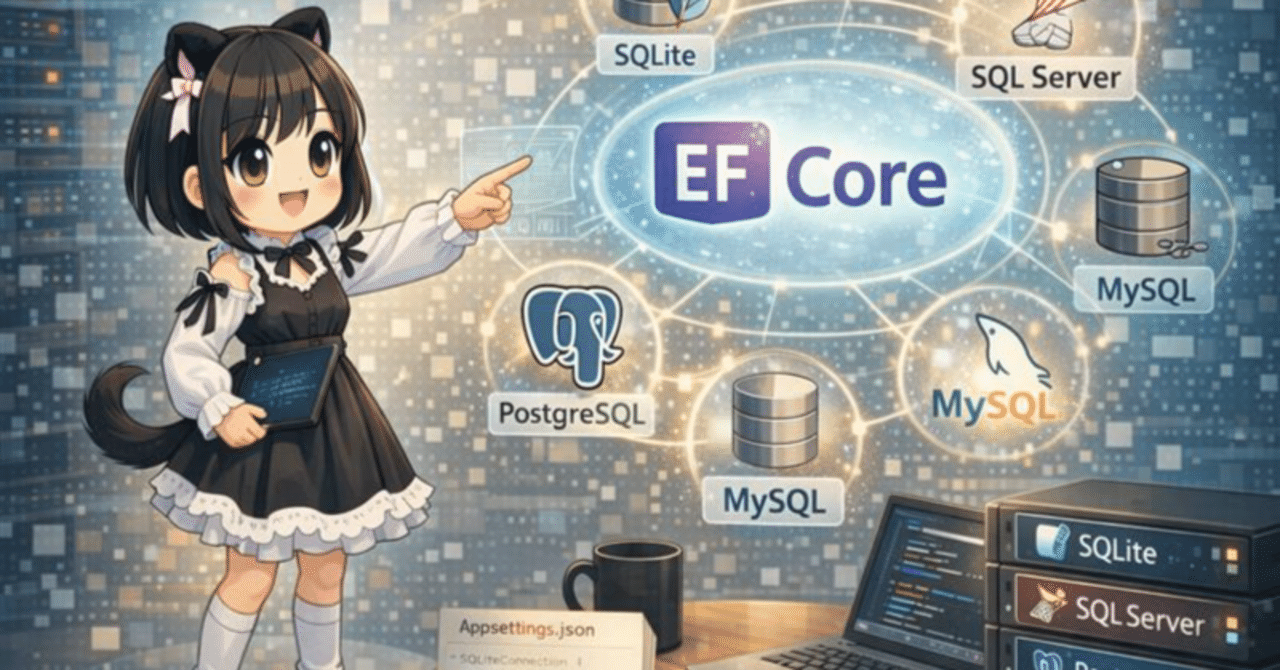【C#】Entity Framework Core 導入完全ガイド (SQLite/SQL Server/PostgreSQL/MySQL対応)｜morinokabu