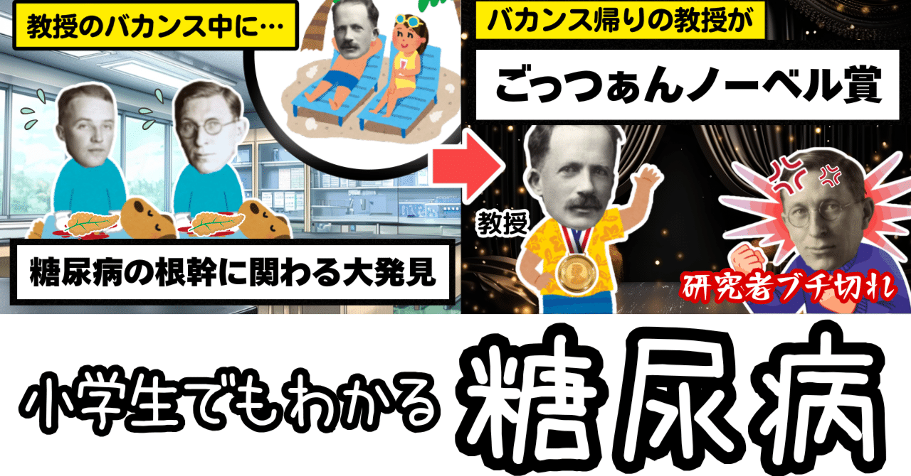 【動画】糖尿病ってそもそも何？きな臭い歴史と今【ざっくり解説】｜Hachi Eito 心理学×謎解きミステリー