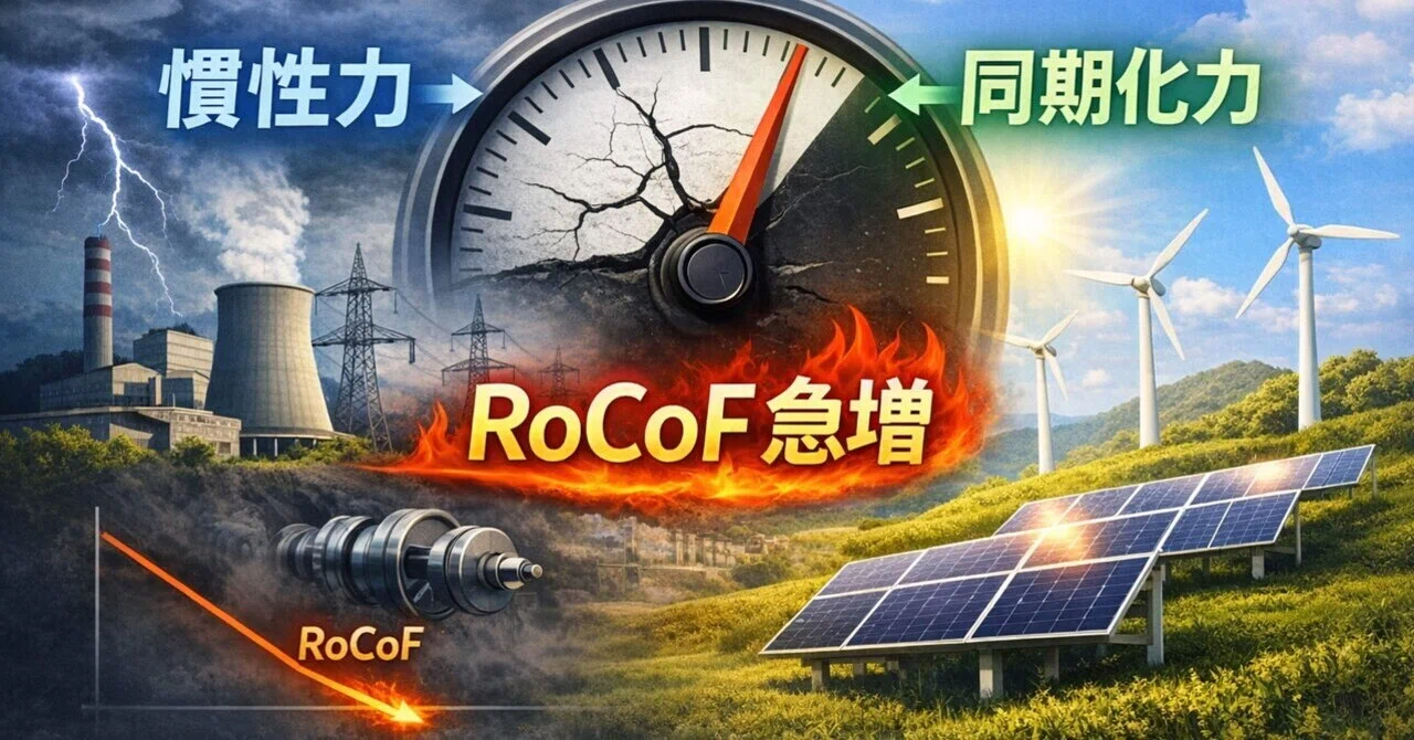 再エネ時代の電力系統で起きている、静かな異変 ― RoCoFという指標｜バイオ建設中