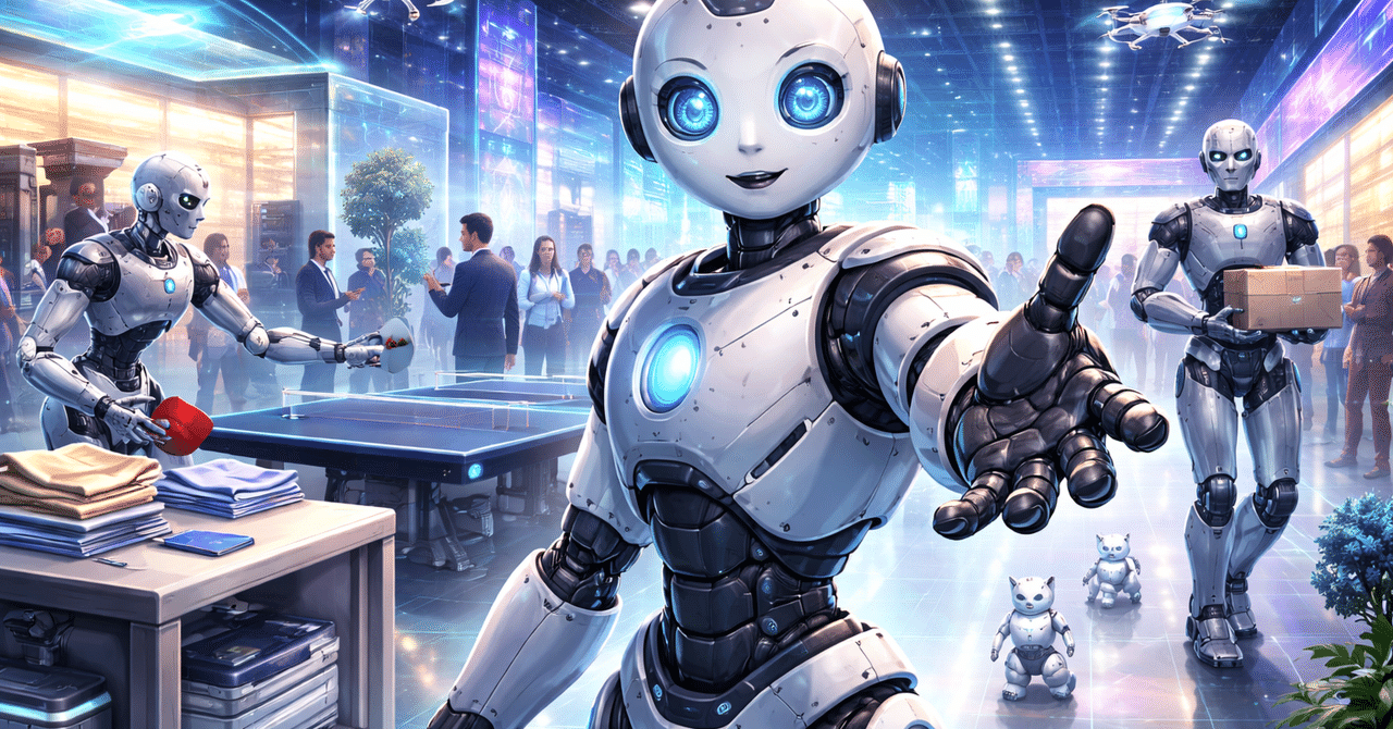 CES2026のロボットは何がスゴい？AIが「画面の中」から「現実世界」へ出てきた瞬間｜じょーみの