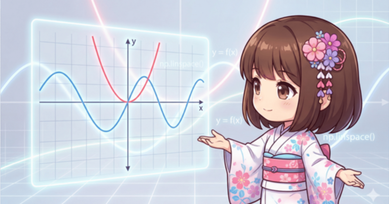 Pythonで数式を美しく可視化する：NumPyとMatplotlibを組み合わせた関数描画の基本｜morinokabu