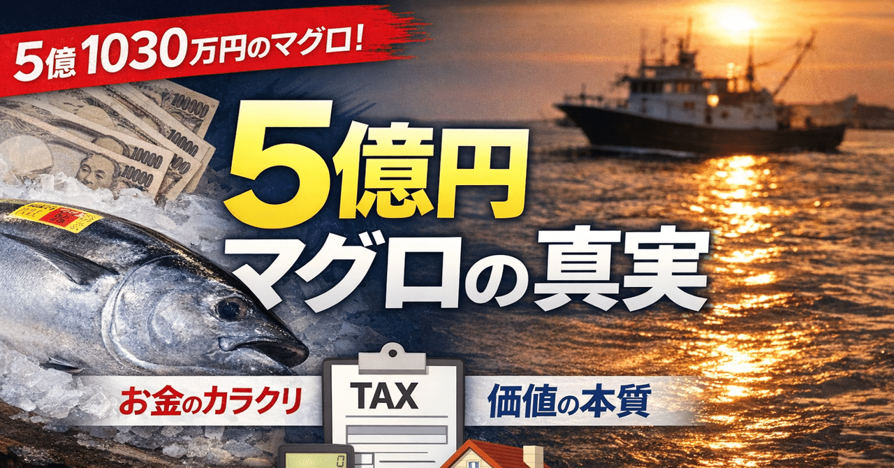 【5億円マグロの真実】初競りの裏側で語られない「お金」と「価値」の話｜株式会社ワイズホーム