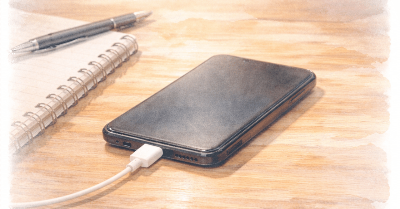 充電の持ちを比べてしまう〈1分で読める小さな物語〉｜hizuki