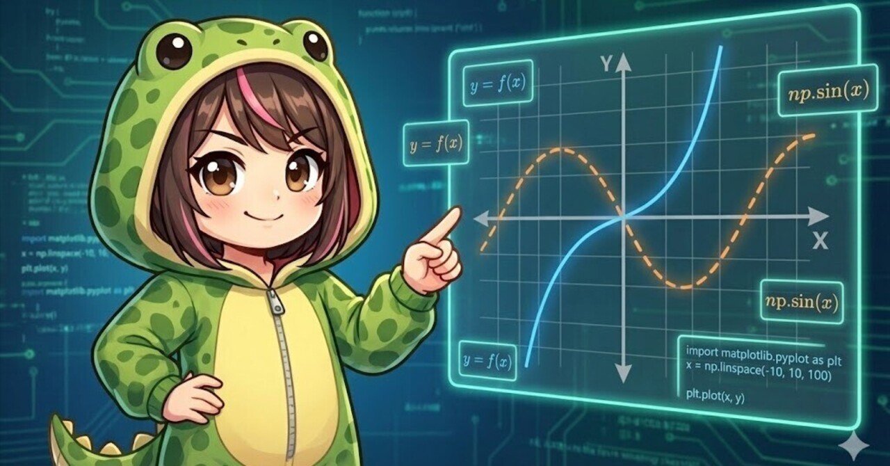 数式を滑らかな曲線で描き出す：Pythonによる関数グラフ作成の要諦｜morinokabu
