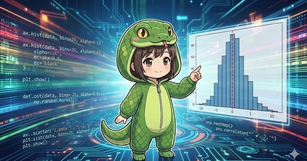 【Python】Matplotlibでデータの全体像を把握するヒストグラム作成の要点｜morinokabu