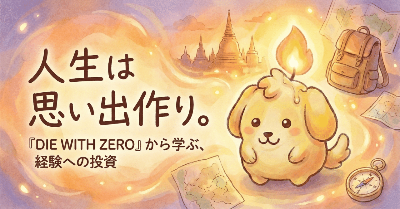 人生は思い出作り ～ 『DIE WITH ZERO』を読んで｜うえピ｜うえむら