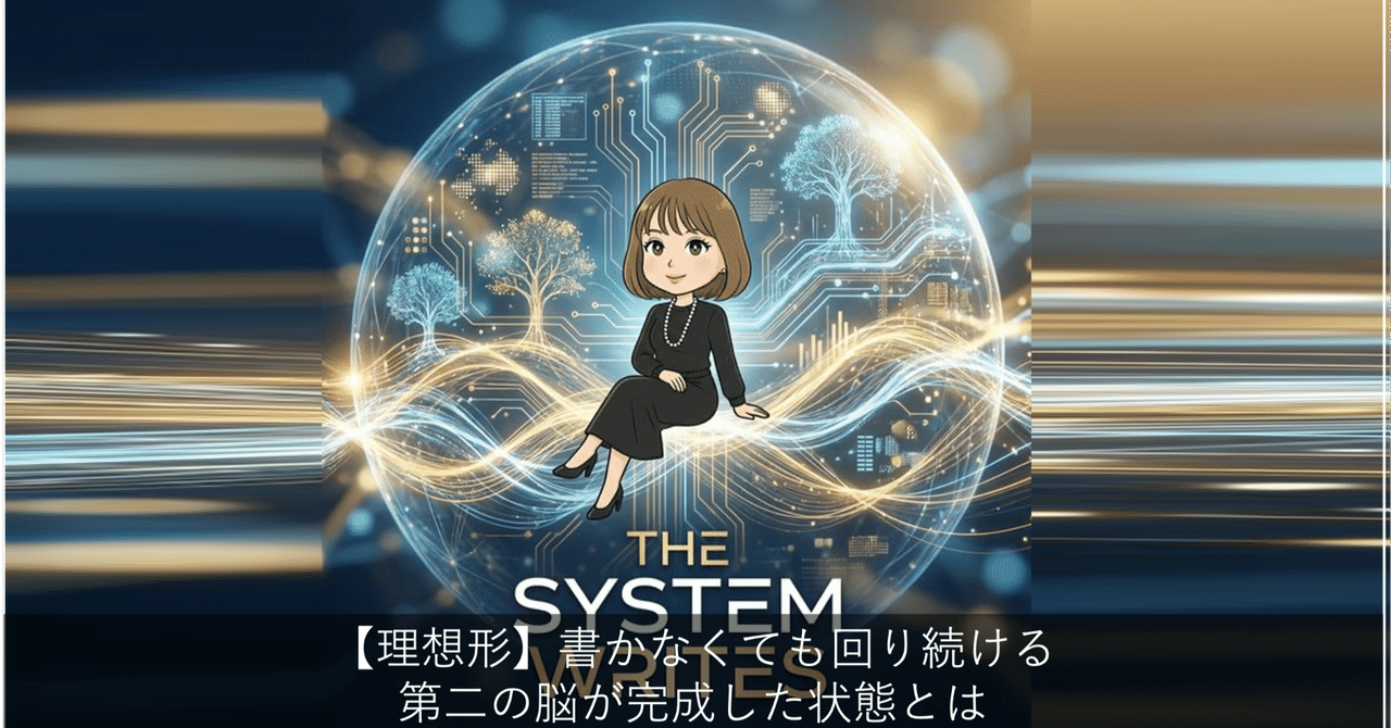 【理想形】書かなくても回り続ける ― 第二の脳が完成した状態とは｜第二の脳ラボ｜labo_rainbow