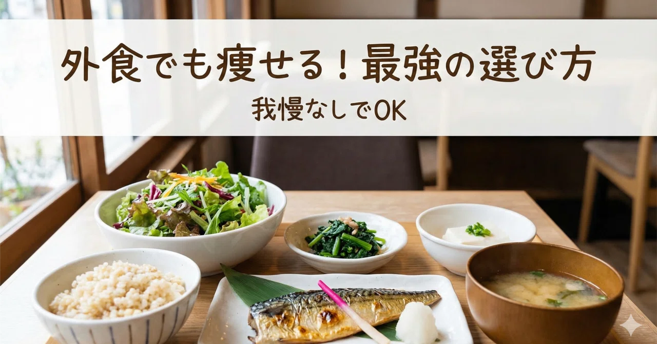 「我慢しない」が成功のコツ！外食でも痩せる最強の選び方ガイド｜zoota