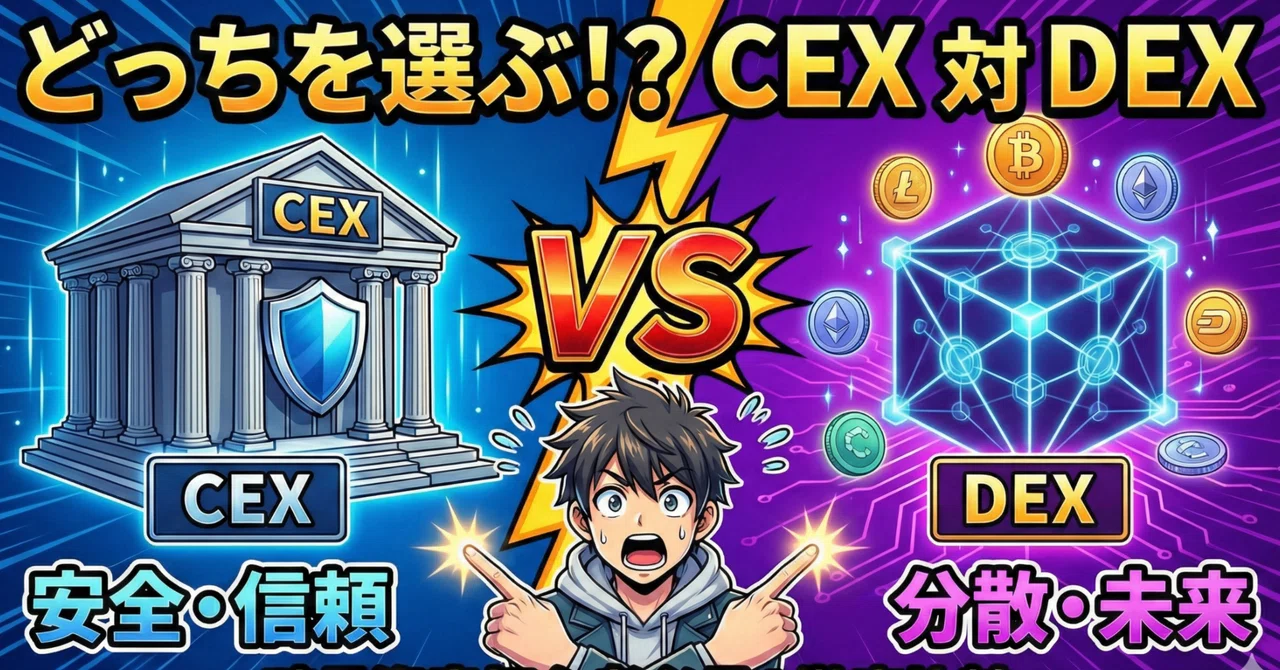 CEXとDEXの違いを徹底比較！初心者はどっちを選ぶべき？【失敗しない取引所選び】｜金融取引マスター